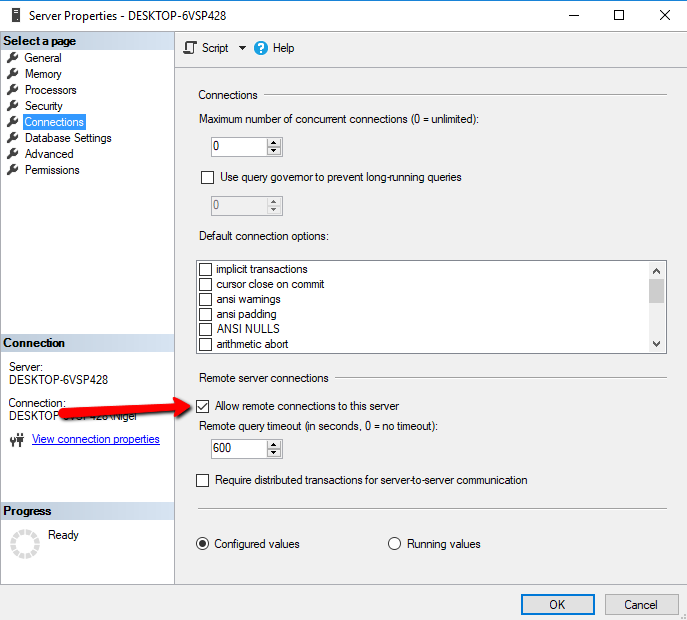 Sql Server Connection Problems A Checklist Nigeldba