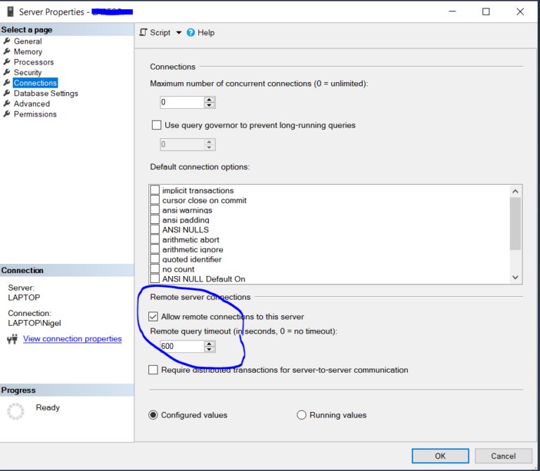 Using Linked Servers with SSAS and Timeout issues – nigelDBA